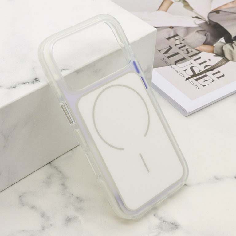 Maska AMBER RING MagSafe za iPhone 17 Pro (6.3) bela