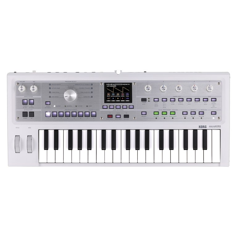 Korg microKORG 2 MK-2 Metallic White - Sintisajzer