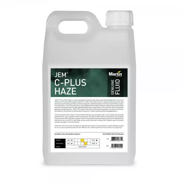 MARTIN JEM C-Plus Haze Fluid, 5l (Water-based) - tečnosti za dim mašine