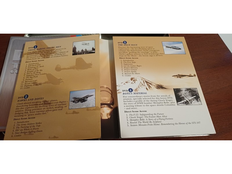 Dva DVD seta Heroes of Aviation i Century of Flight.