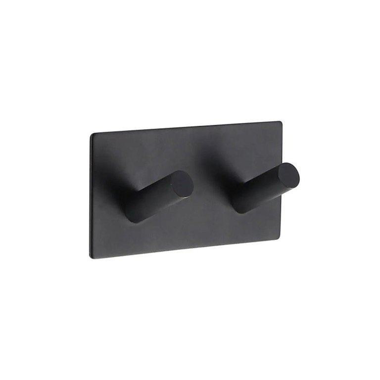 Zidni civiluk TENDANCE 3M 2 kukice 9*3*4.5cm metal crni 9056103