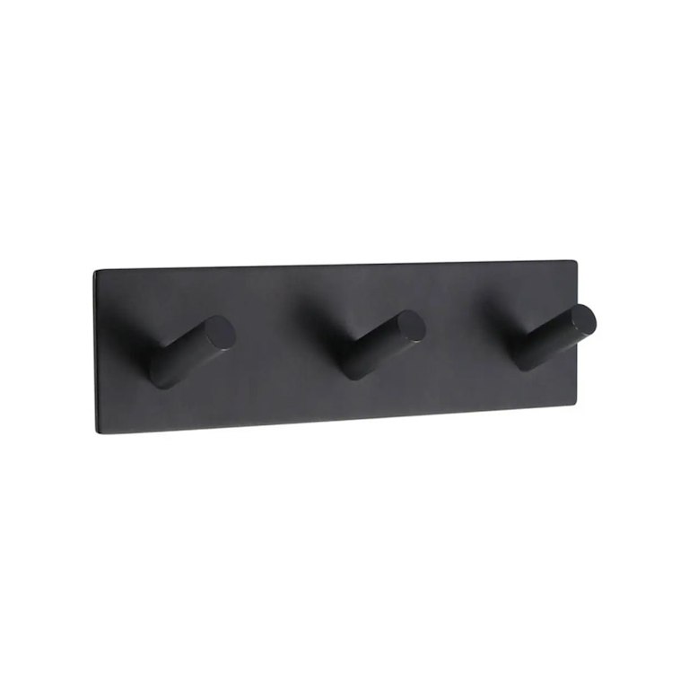 Zidni civiluk TENDANCE 3M 3 kukice 18*3*4.5cm metal crni 9057103