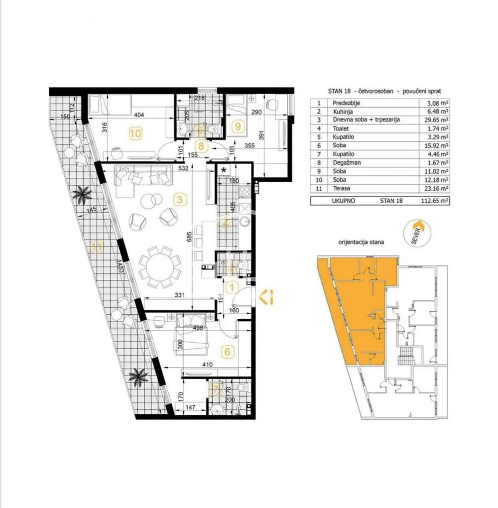 Prodaja, četvorosoban stan, 113m², Čukarica, Beograd