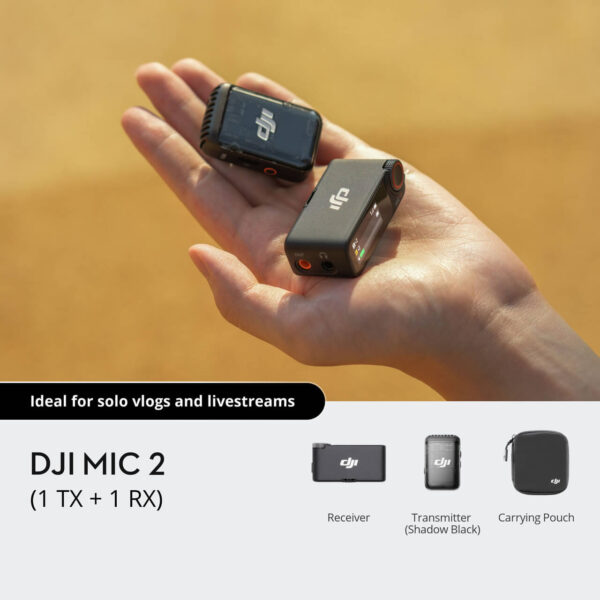 DJI MIC 2 (1 TX + 1 RX) CE (za jednog sagovornika)
