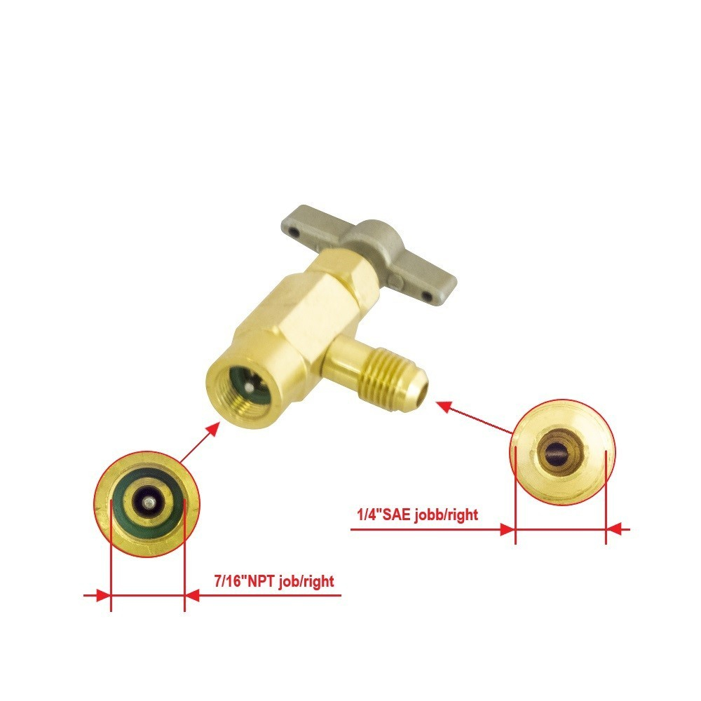 FR VENTIL+REDUCIR ZA FREON R600 R290 R134 7/16 - 1/4 ARTIKO ALT. 2002 ALT.6257