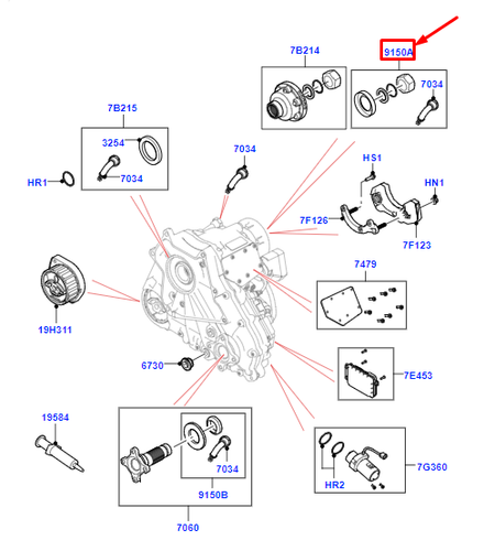 Set za reparaciju reduktora - Range Rover Velar