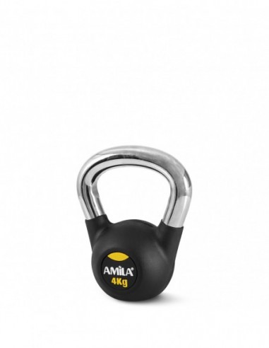 Amila Kettlebell Rubber Cover Cr Handle 4 kg