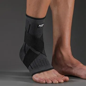 ANKLE SUPPORT AND BANDAGE - SIZE L - BLACK