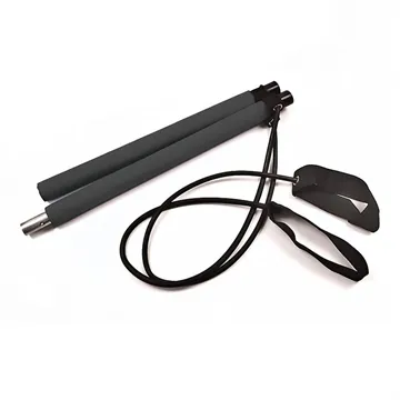 PILATES BAR WITH RESISTANCE BANDS - 91CM - BLACK