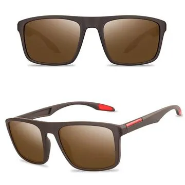 NIGHTHAWK STYLISH MEN’S POLARIZED SUNGLASSES - BROWN