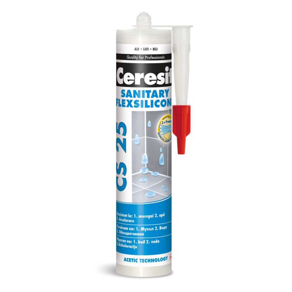 Ceresit CS 25 – Sanitarni silikon antracit 280ml