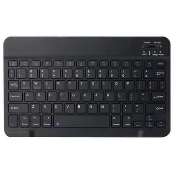 ULTRA-THIN QUIET BLUETOOTH KEYBOARD FOR PC, TABLET, IPAD, PHONE, TV - BLACK