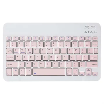 ULTRA-THIN QUIET BLUETOOTH KEYBOARD FOR PC, TABLET, IPAD, PHONE, TV - PINK