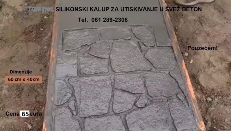 SILIKONSKI KALUPI ZA ŠTAMPANI BETON SRBIJA TRSTENIK