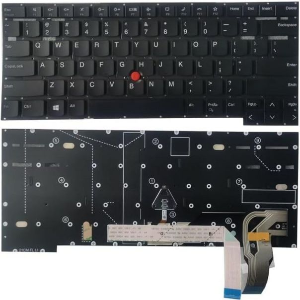 Tastatura za laptop Lenovo ThinkPad T14s Gen 2,X1 Extreme Gen4 mali enter, backlight i gumb
