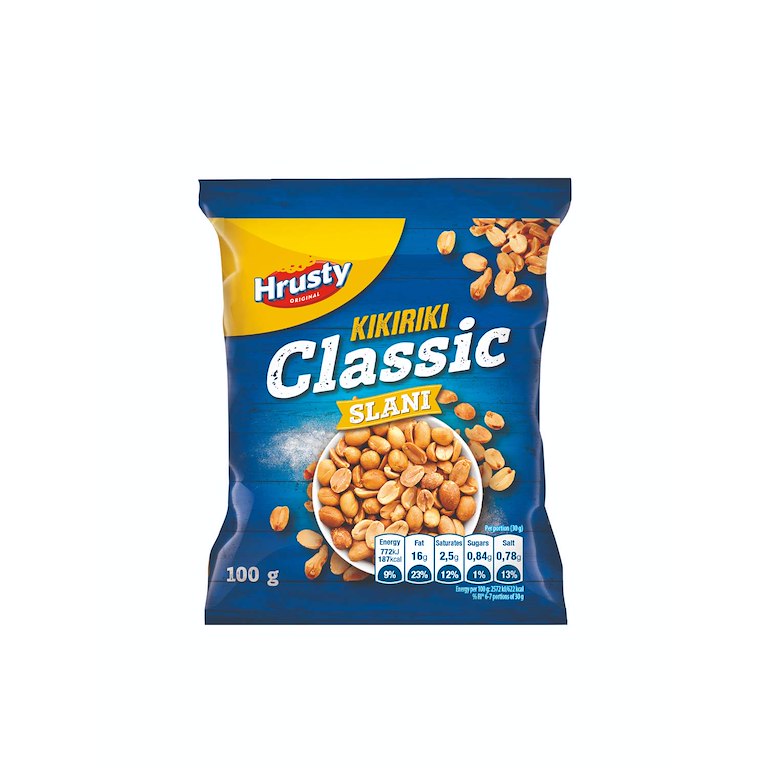 Hrusty kikiriki prženi slani 100g hrusty