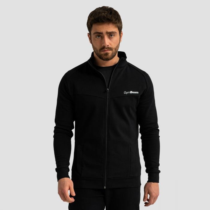 Muška dukserica Zip Up Limitless Black - GymBeam