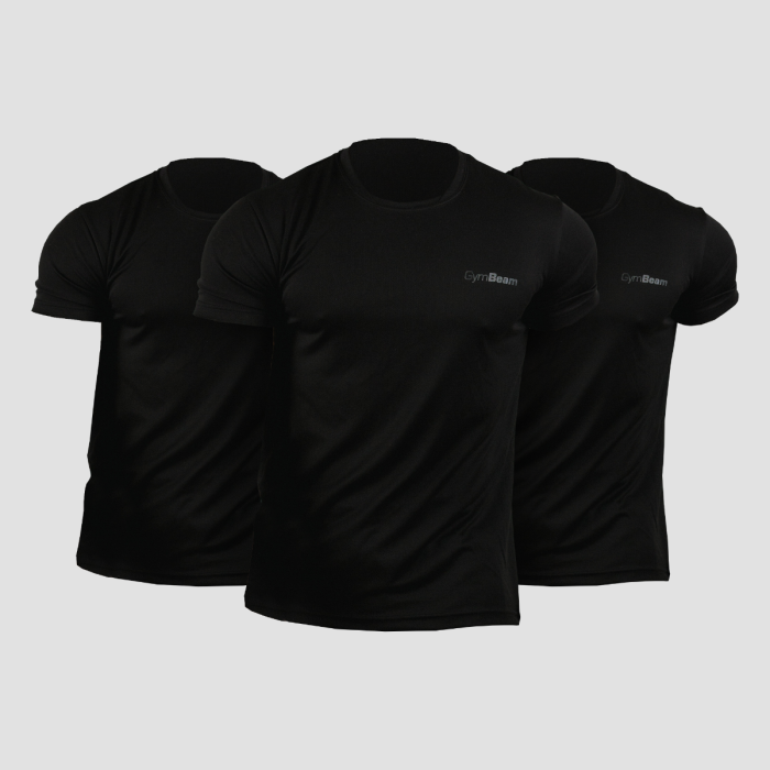 Muška majica TRN 3Pack Black - GymBeam