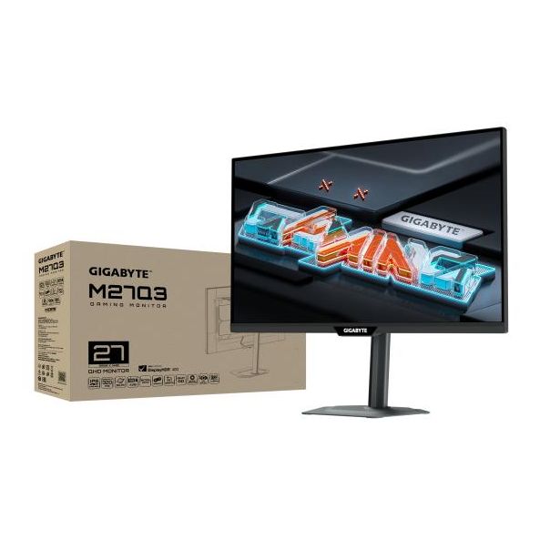GIGABYTE Monitor M27Q3 EK 27” 300Hz QHD 2560 x 1440 SS IPS, nVidia G-Sync Compatible