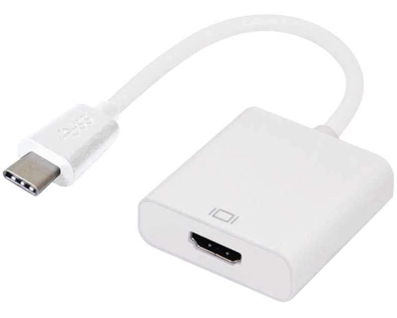 E-GREEN Adapter USB 3.1 tip C (M) - HDMI (F) sivi