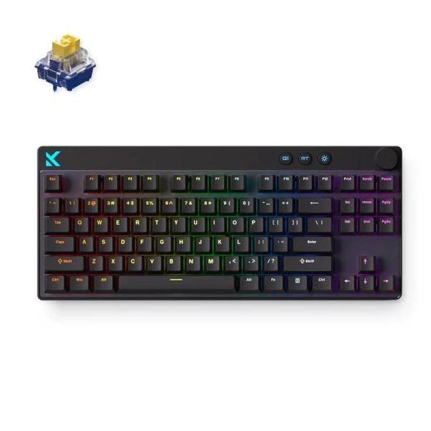 Gaming tastatura MCHOSE Mix 87 Hall Effect Apollo Magnetic Switch crna
