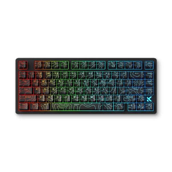 Gaming tastatura MCHOSE Jet 75 Hall Effect Magnetic Switch crna topographic
