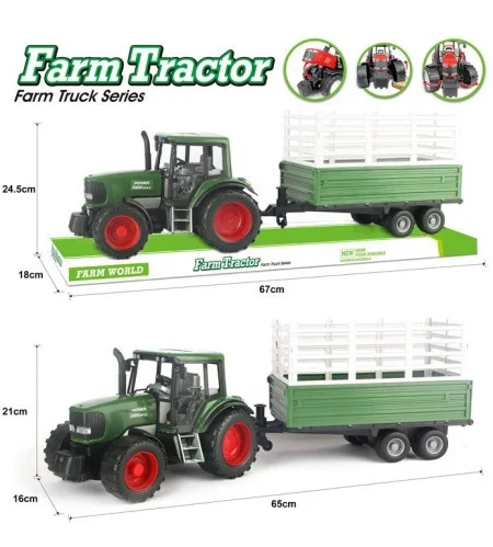 Dečiji traktor sa prikolicom ( 855402 )