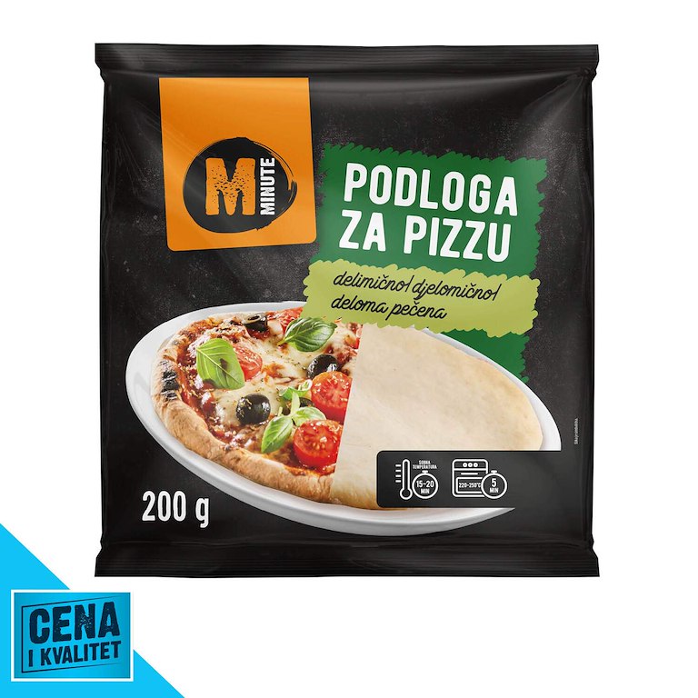 Minute podloga za pizzu 200g minute