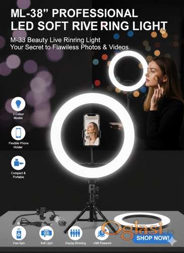 M-33 Beauty Ring Light – Savršeni Sjaj za Selfije