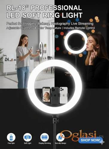 RL-18 LED Ring Light – Profesionalno Svetlo za Vaš Sadržaj!