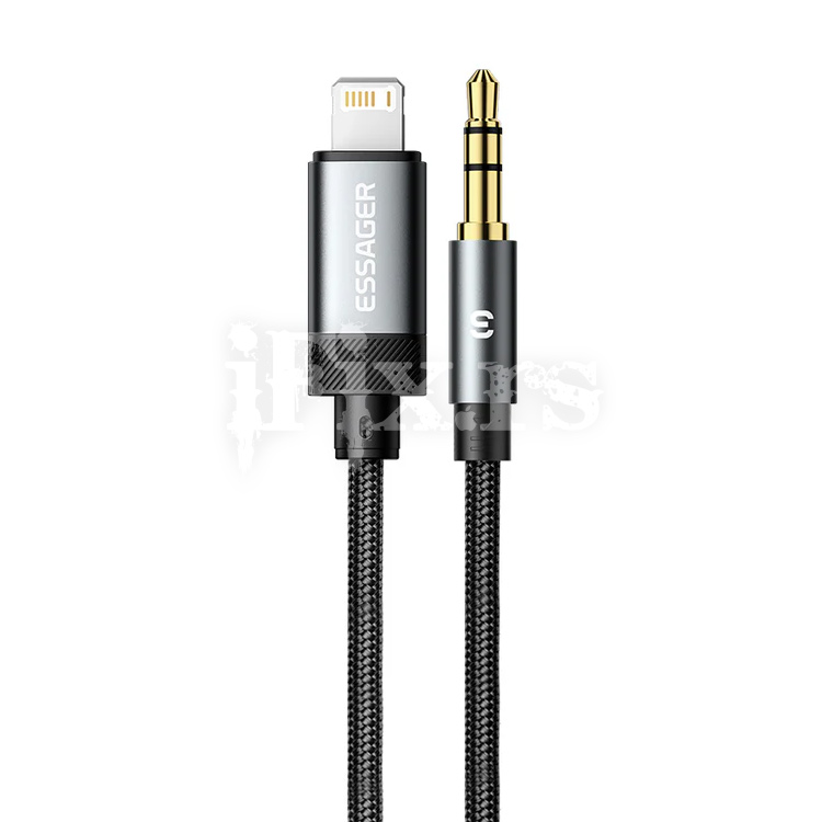 Kabl adapter Lightning na 3.5mm (AUX) Essager EYPLMM-ZY0G-P za iPhone