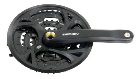 Shimano fc-m371-l 48x36x26t 9 brz 170mm square crni sa zaštitom od lanca pogon ( EFCM371C866CL )