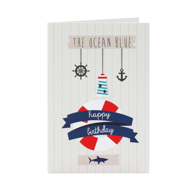 DEXY CO ČESTITKA HAPPY BIRTHDAY THE OCEAN BLUE