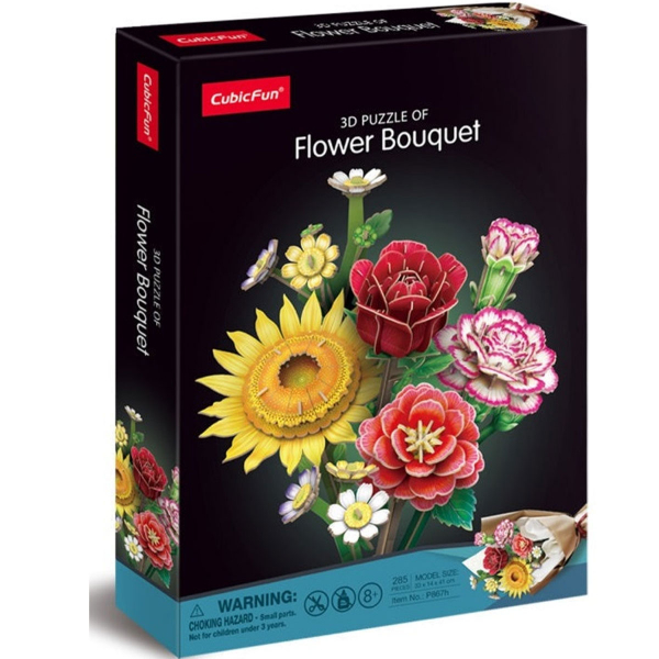 DEXY CO CUBIC FUN PUZZLE FLOWER BOUQUET