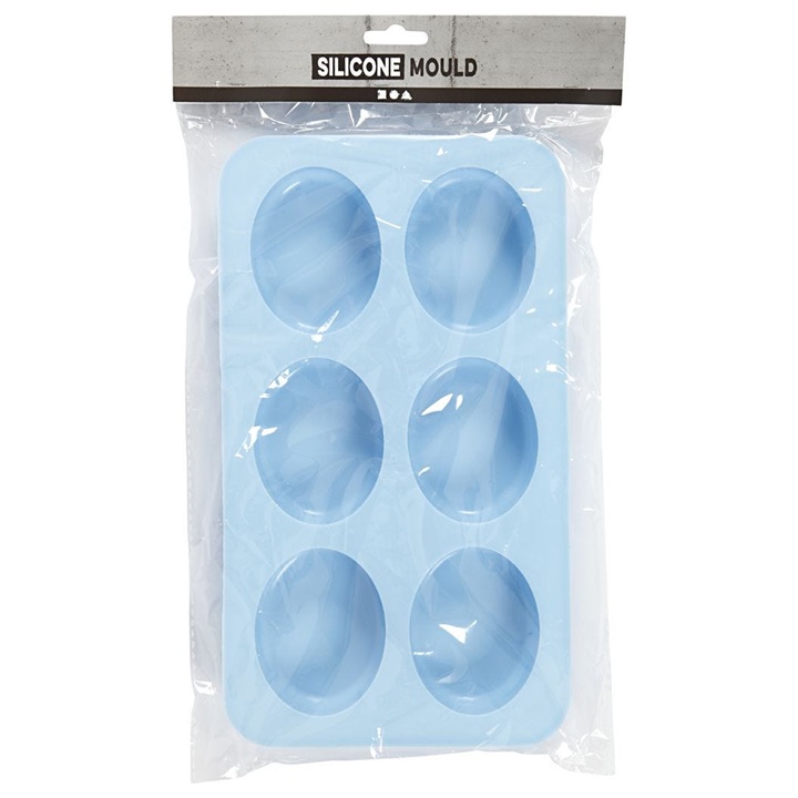 Silikonski kalup - oval - 6 delova