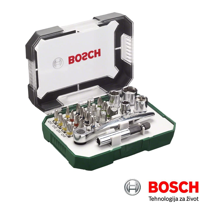 BOSCH SET BITOVA ODVRTAČA I ČEGRTALJKI 26/1