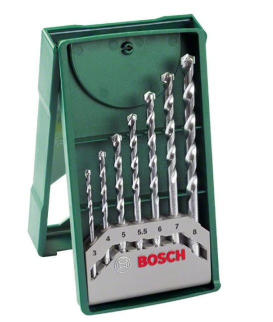 BOSCH XS SET GRAĐEVINSKIH BURGIJA 7/1