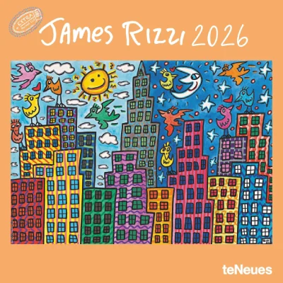 Zidni kalendar 2026 - James Rizzi, 30x30 cm