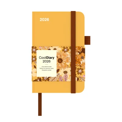 Datumirana agenda 2026 - Cool Diary, Ray Flower, 9x14 cm