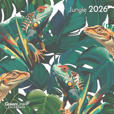 Zidni kalendar 2026 - GreenLine, Jungle, 30x30 cm