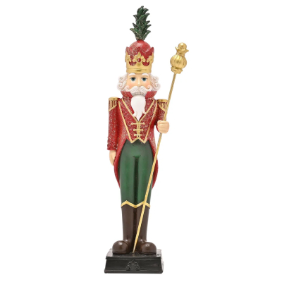 Novogodišnja figura - Nutcracker with Staff, 26.5 cm