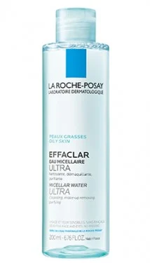 La Roche-Posay EFFACLAR Micelarna voda za čišćenje kože i uklanjanje šminke, masna i osetljiva koža, 200 ml
