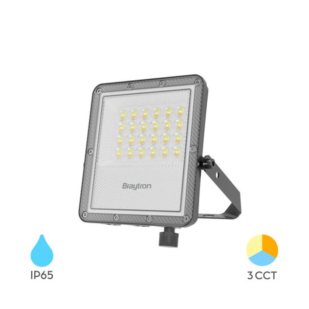 BRYTRON FLOOD-PF-20W-GRY-3IN1-IP65-LED FLOODLIGHT