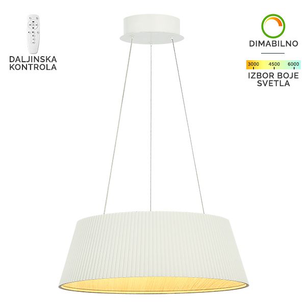 FORMA LED visilica 62W 4000K FK2003-62V WH
