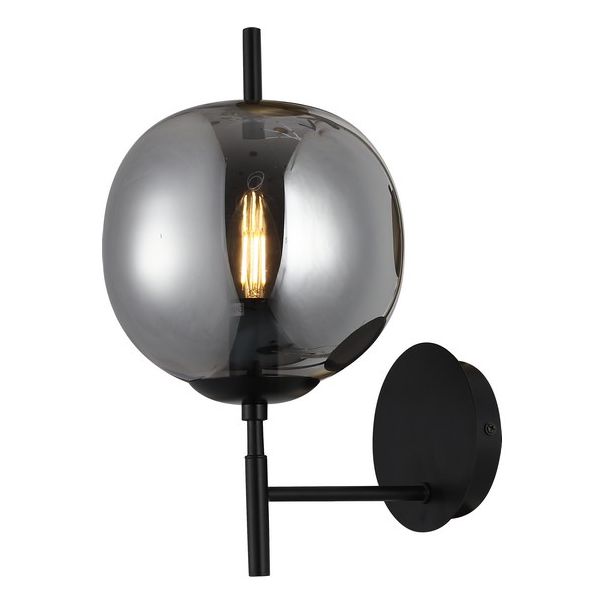 FORMA Zidna lampa 1xE14 F4014-1Z BK+SM