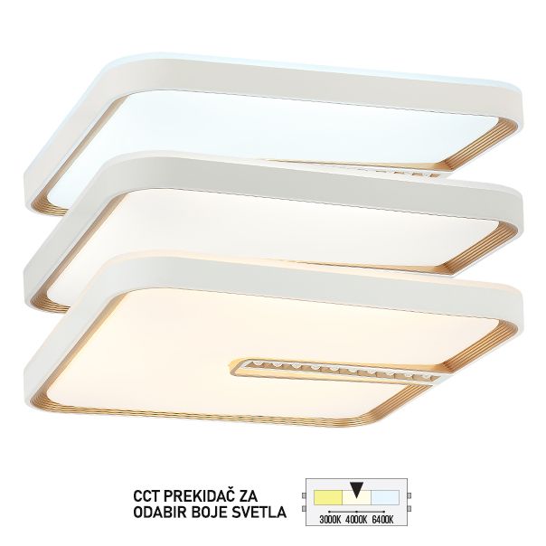 FORMA LED plafonjera CCT 36W 3000K,4000K,6400K LP-610-36X SG
