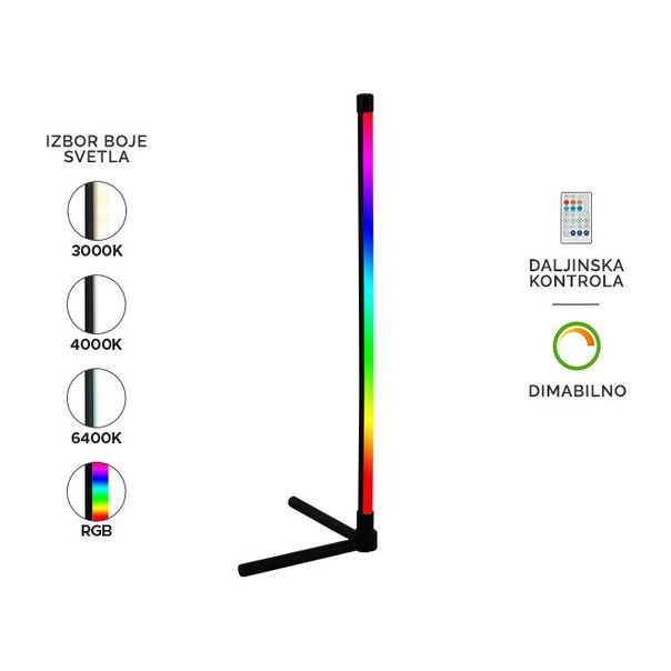 FORMA Stona lampa 5W RGB F2079-5T BK
