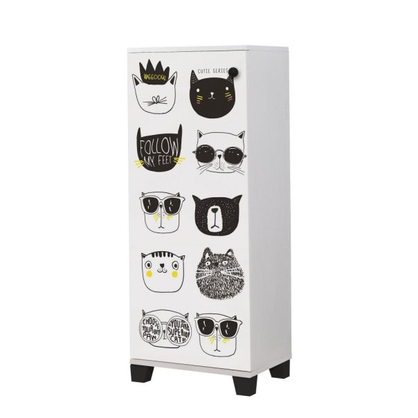 HANAH HOME Cipelarnik Filinta Cats White (869VEL6508)