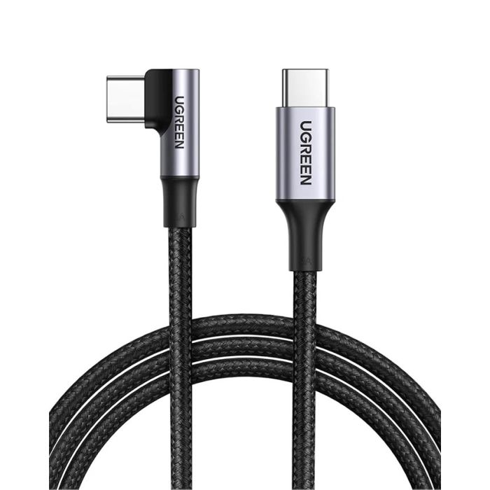 Kabl UGREEN US334 USB-C to USB-C PD Fast Charging 90 Degree Cable 5A Max Black 2m
