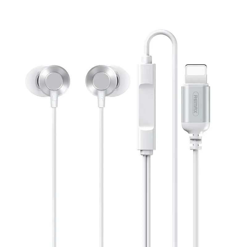 REMAX Slušalice RM-512i za iPhone Lightning, Srebrne